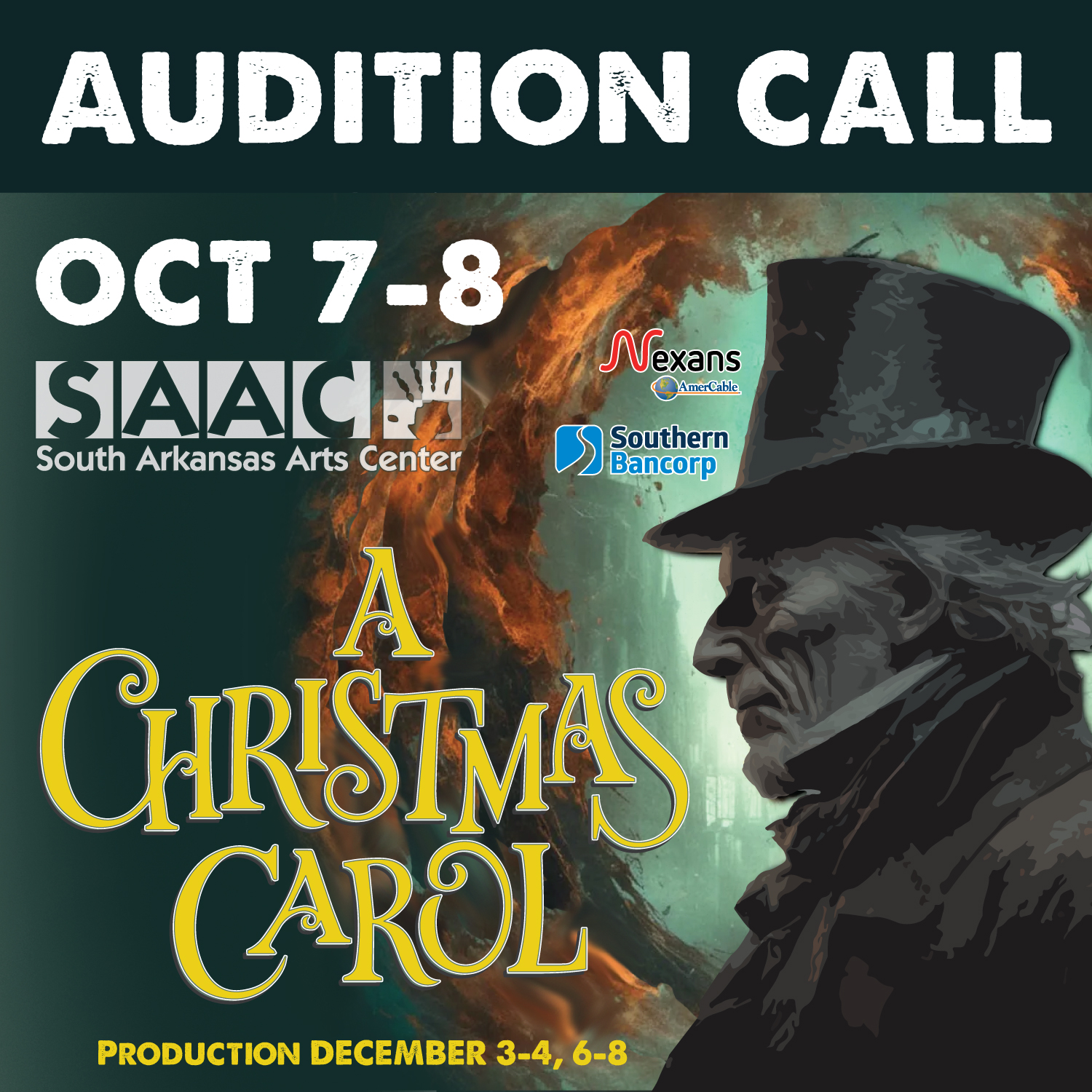 Director Rhett Davis hosts Auditions for A Christmas Carol • October 7 ...